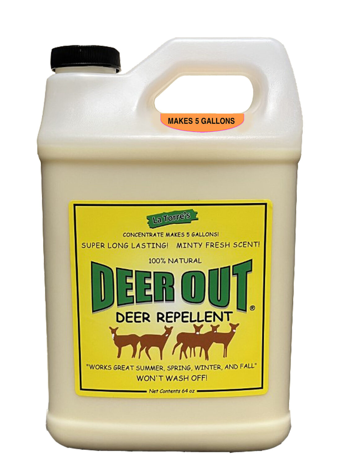 Deer Out Half Gallon Concentrate Deer Repellent 64oz Deer Out deer-out-half-gallon-concentrate-deer-repellent-64oz-deer-out